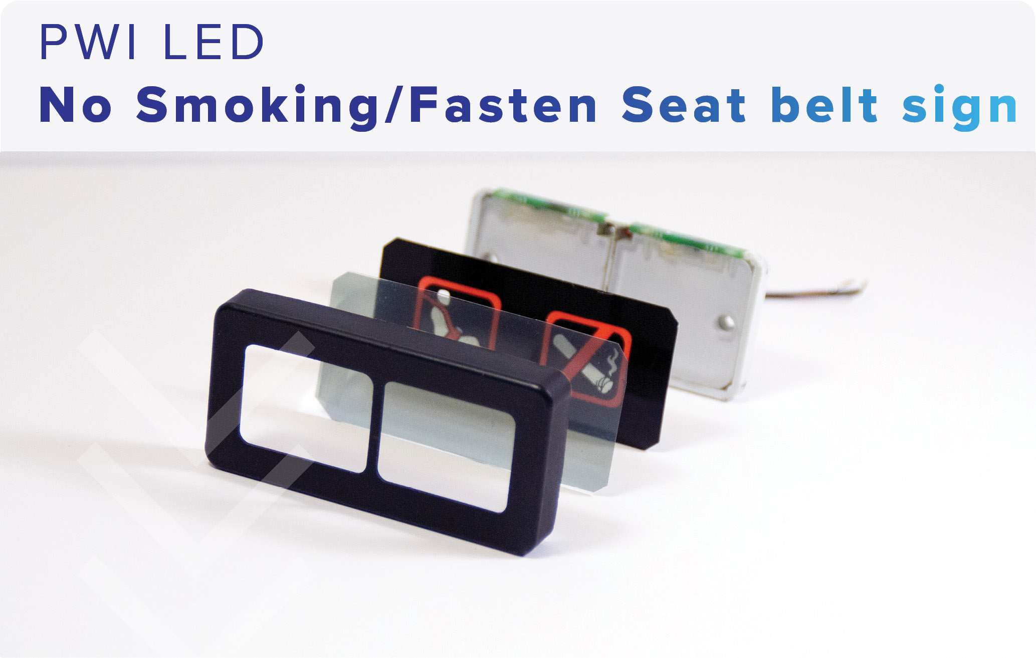 PWI LED No Smoking/Fasten Seat Belt Sign Light - PWI, Inc.